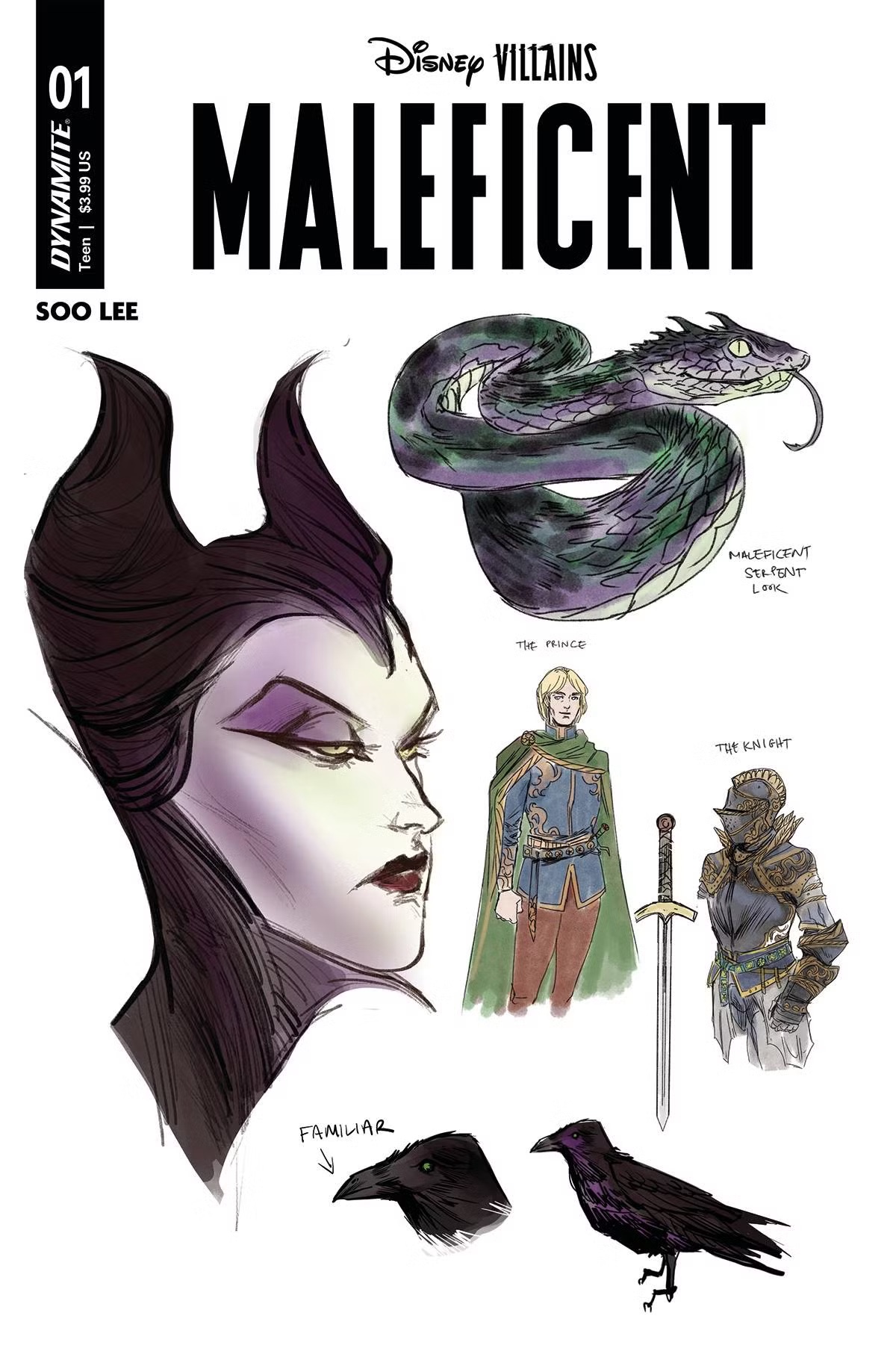 Dynamite Comics Disney Villains Maleficent Writer and Illustrator Soo ...